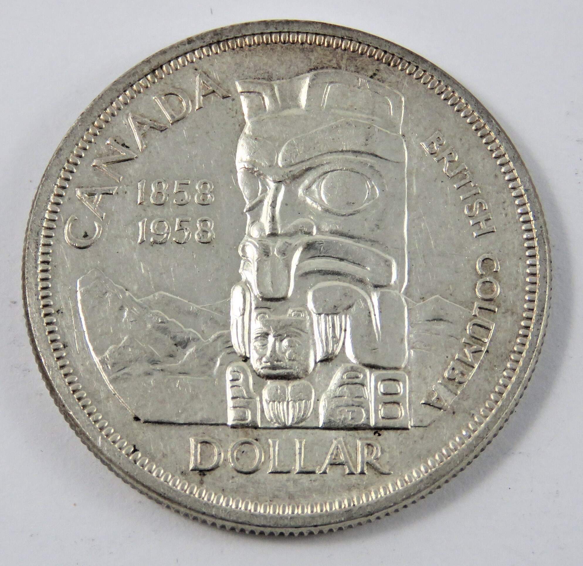 Canadian Silver Dollar 1956 Birth Year Gift Queen Elizabeth II Art ...