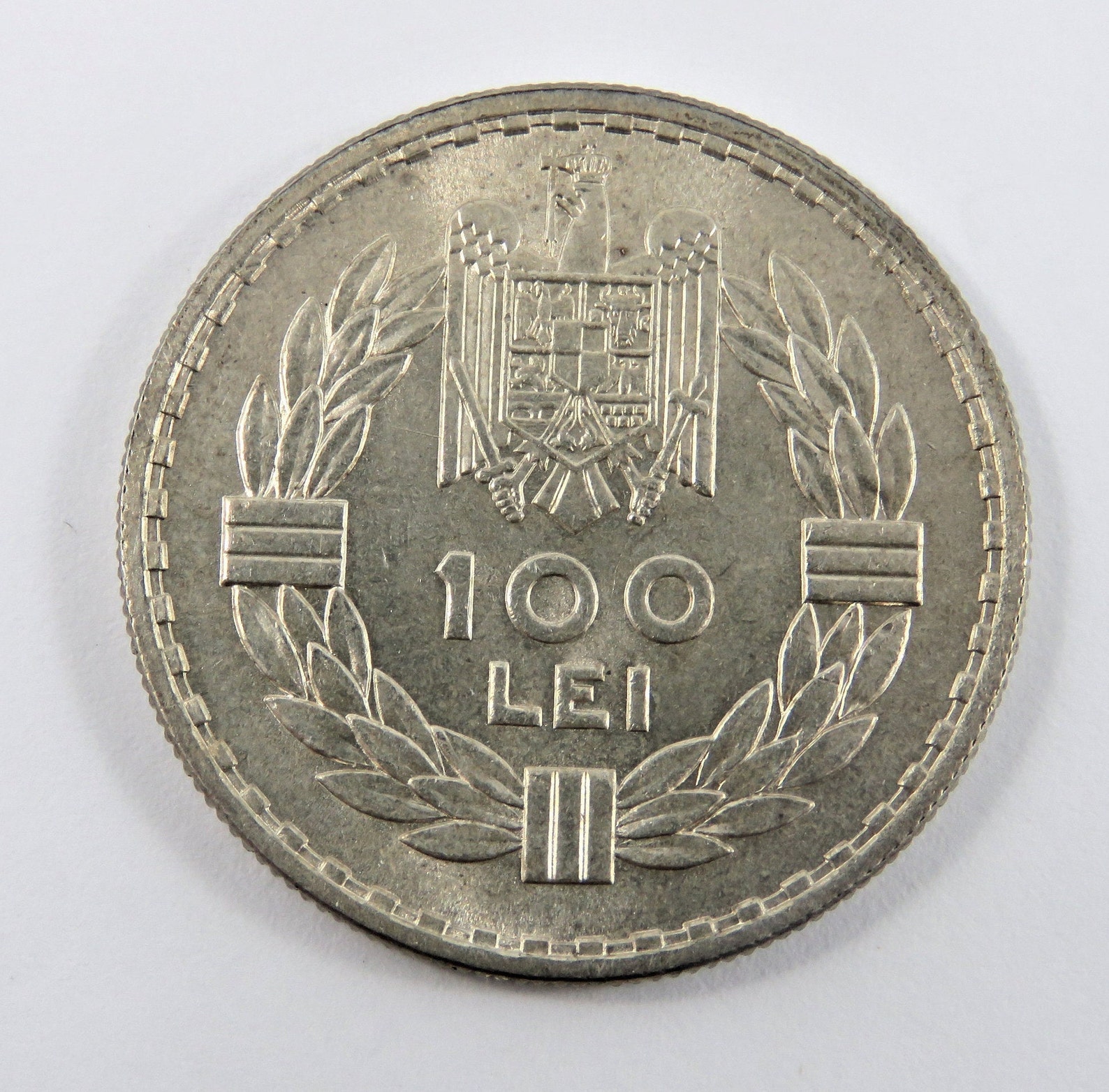 Romania 1932 Silver 100 Lei Coin. One Year Type. - Etsy