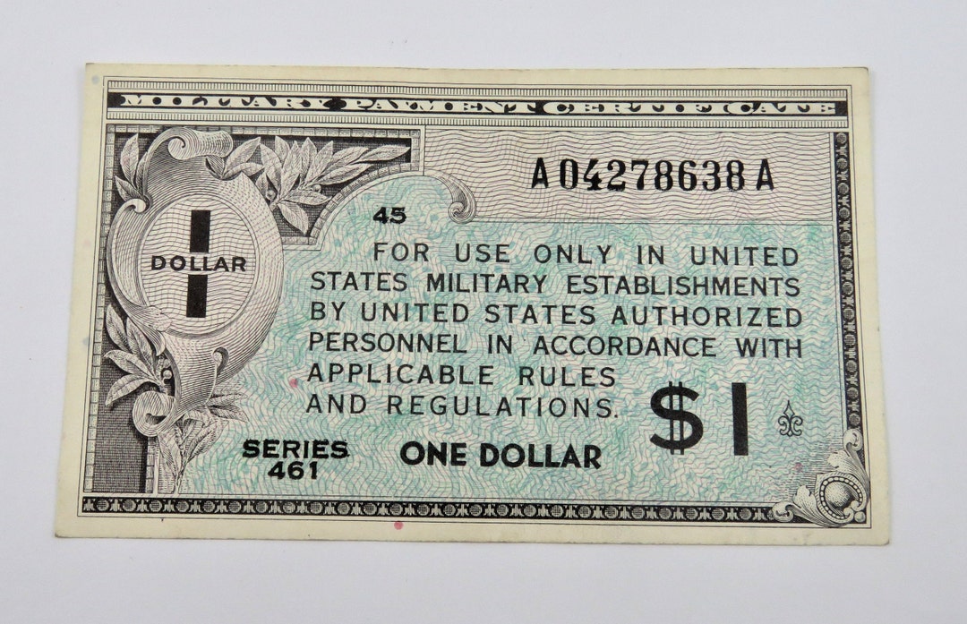 United States ND (1946) One Dollar Series 461 Military Payment ...