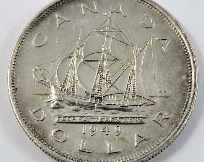 Canada Silver Dollar 1949 Birth Year Gift. Subject-newfoundland ...