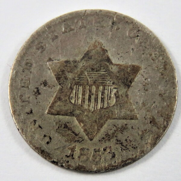 3 Cent Silver Coin - Etsy