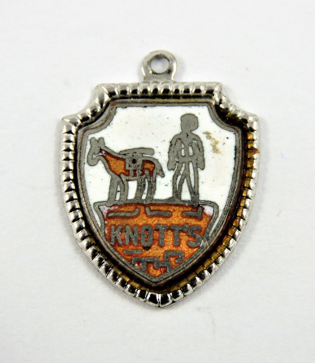Enameled Knott's Berry Farm Travel Shield California Silver Charm of ...