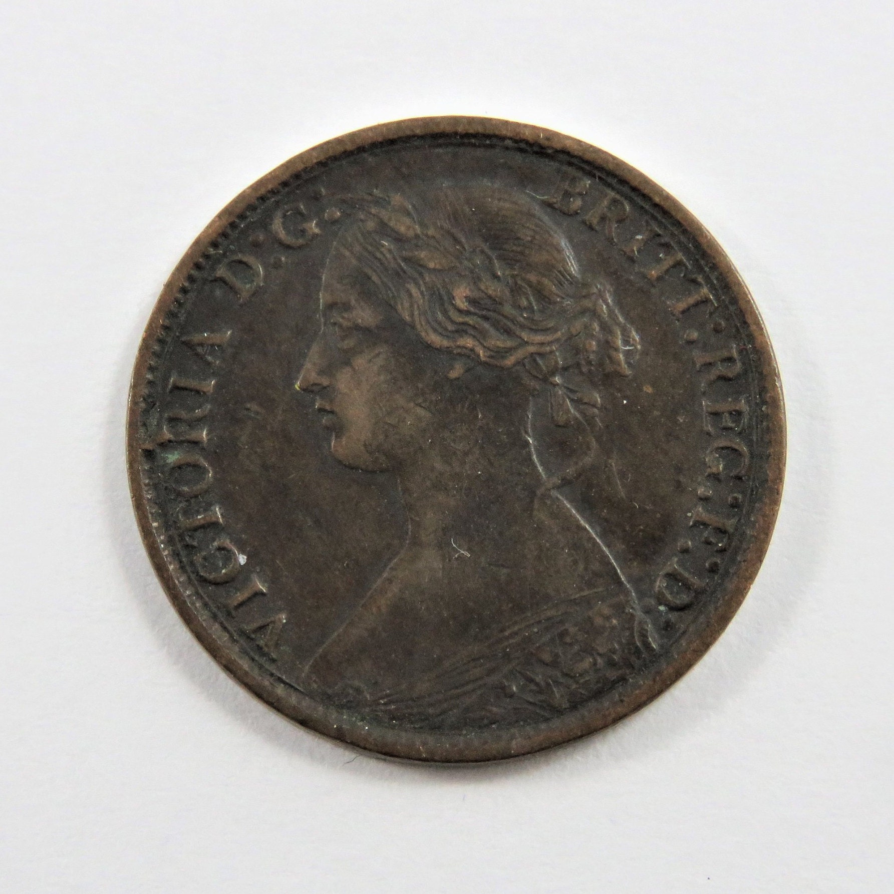 Great Britain 1866 One Farthing Coin. | Etsy