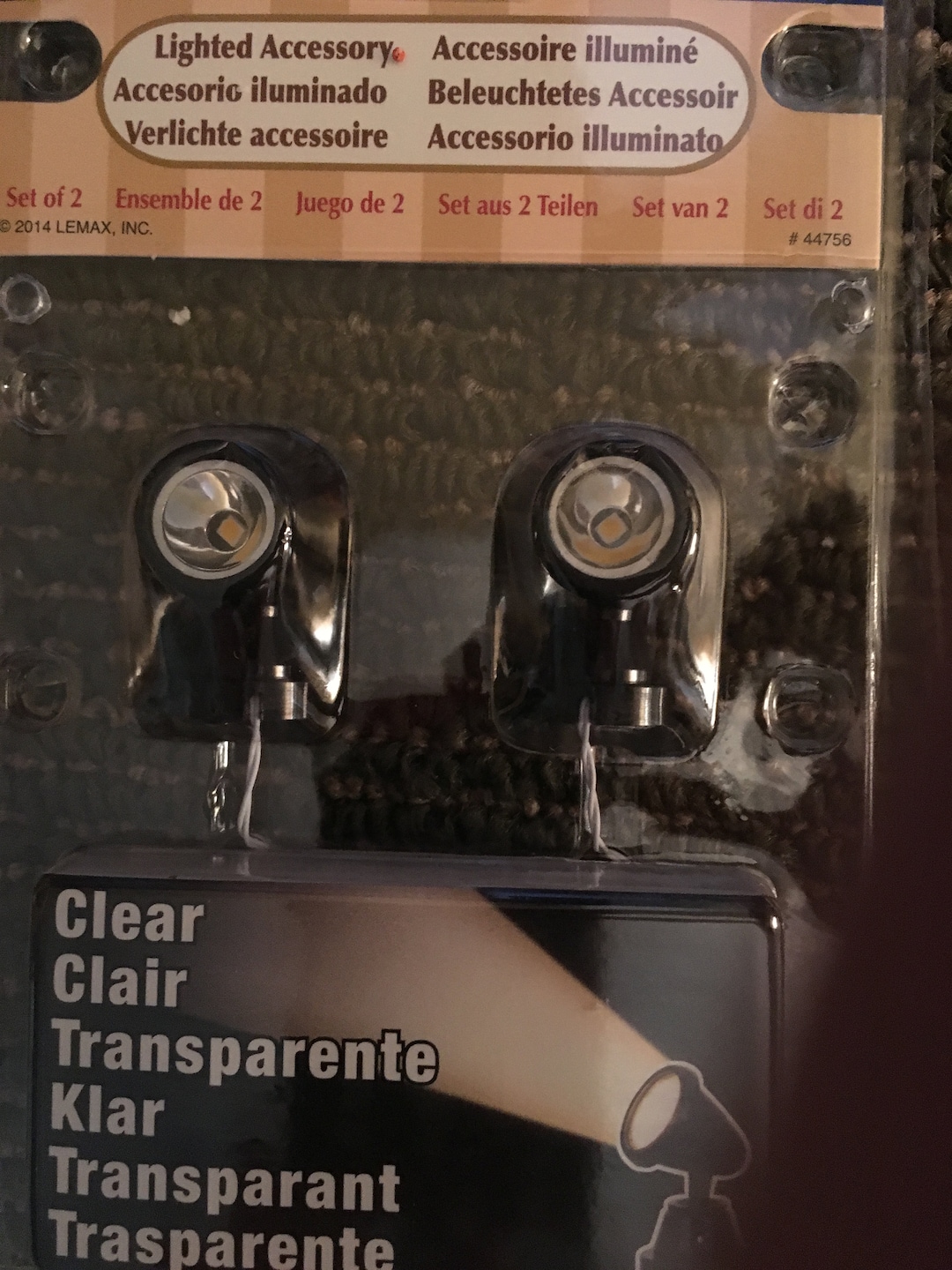 2 Village Spotlights Dept 56 Lemax, 4 Mini VILLAGE Display Base ...