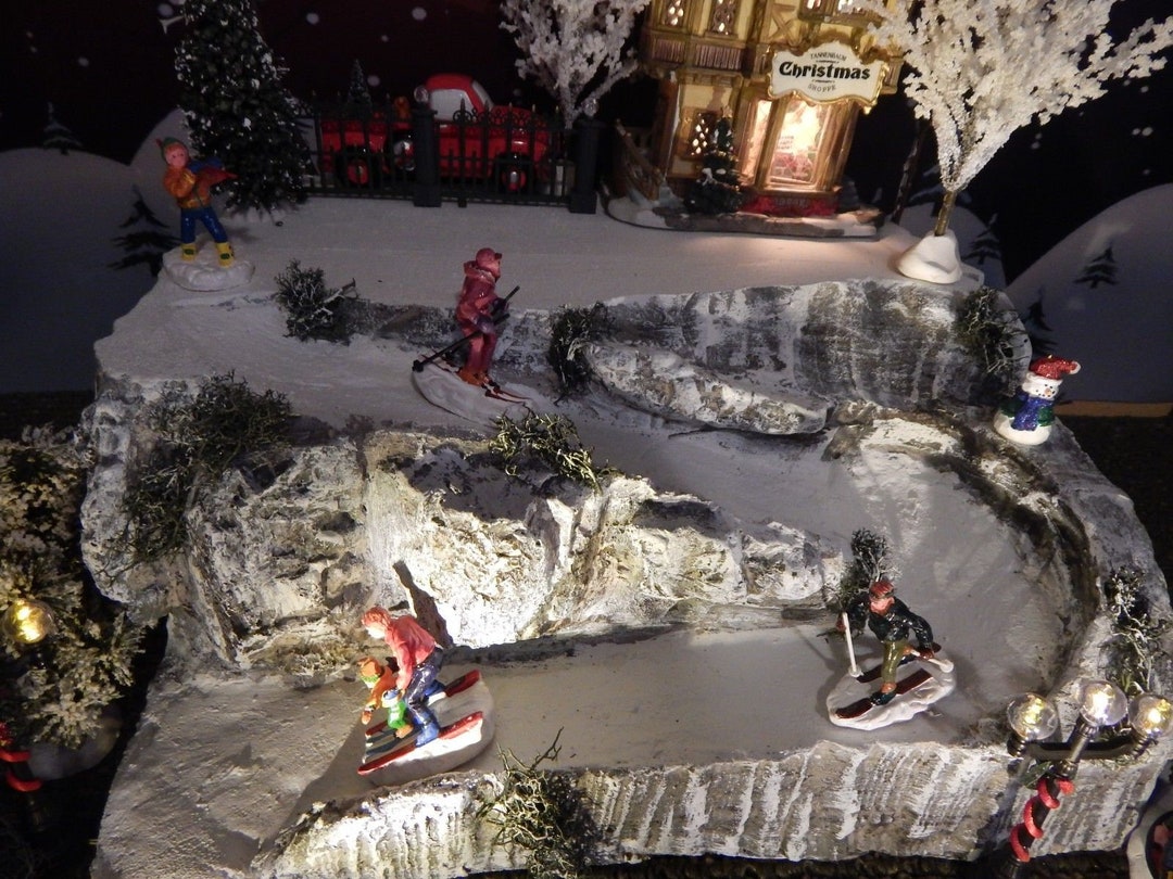 Ski Slope VILLAGE DISPLAY BASE Snow Christmas for Department - Etsy