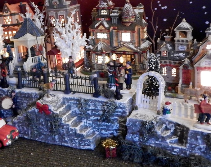 3pc 42" Christmas DISPLAY for Dept. 56 Dickens Snow VILLAGE, Christmas ...