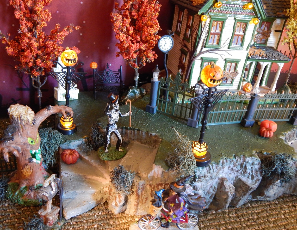 Halloween DISPLAY Base VILLAGE for Dept 56 Platform - Etsy