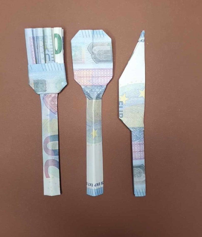 Origami Geldschein Besteck (**) - Etsy