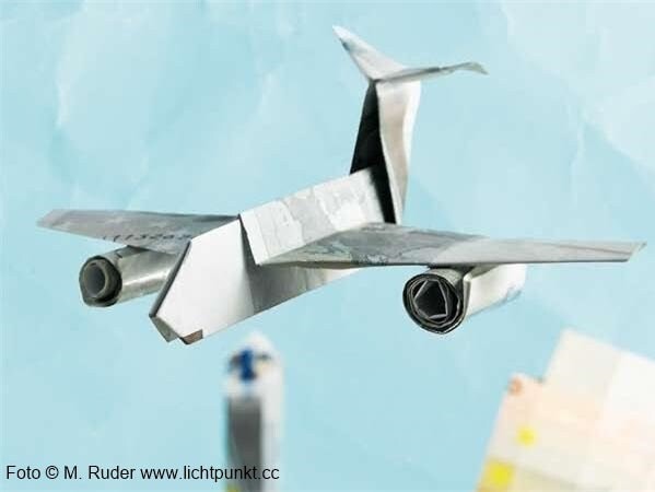 Origami Faltanleitung Flugzeug (**) - Etsy
