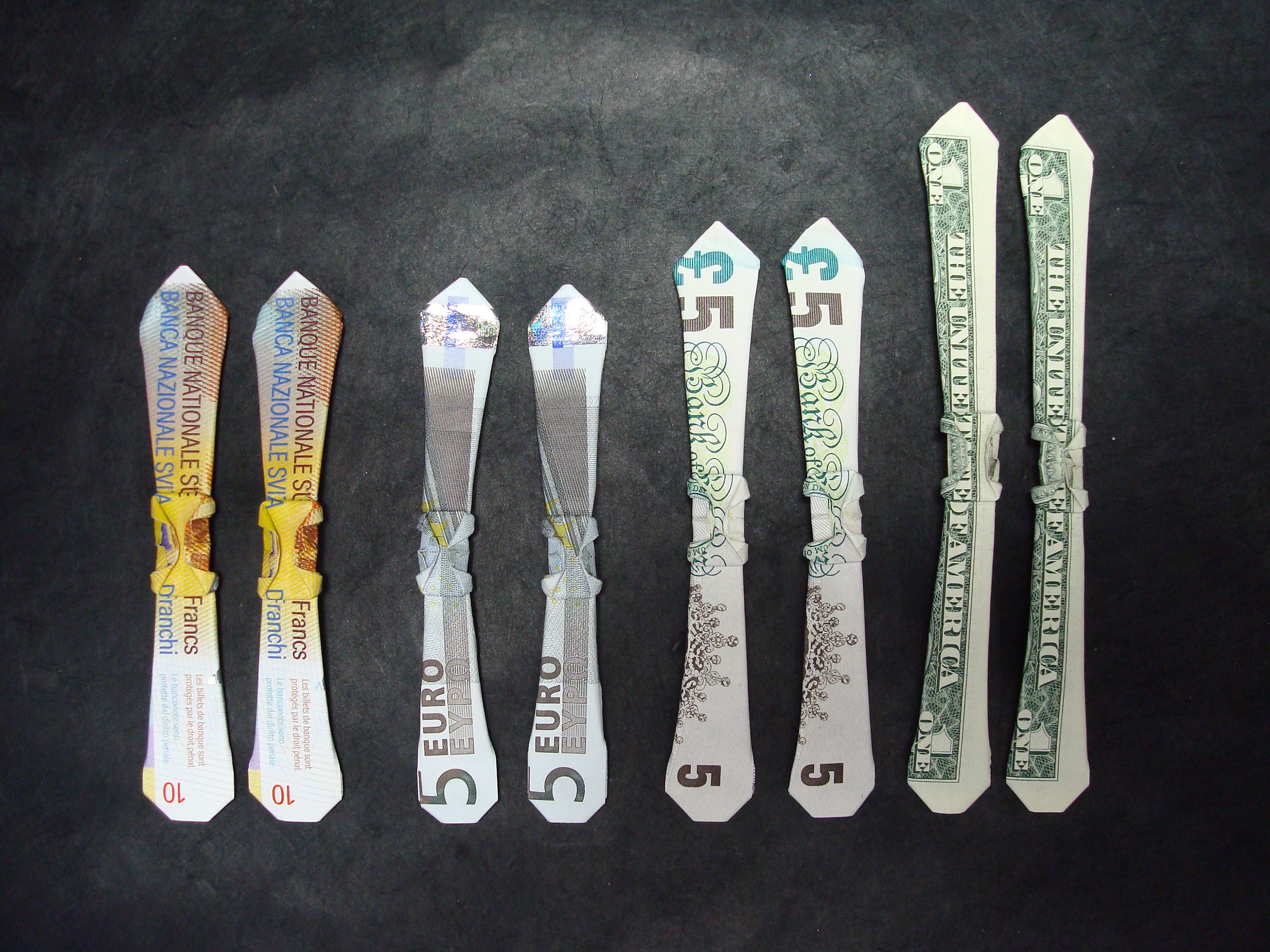 Origami Faltanleitung Ski (**) - Etsy
