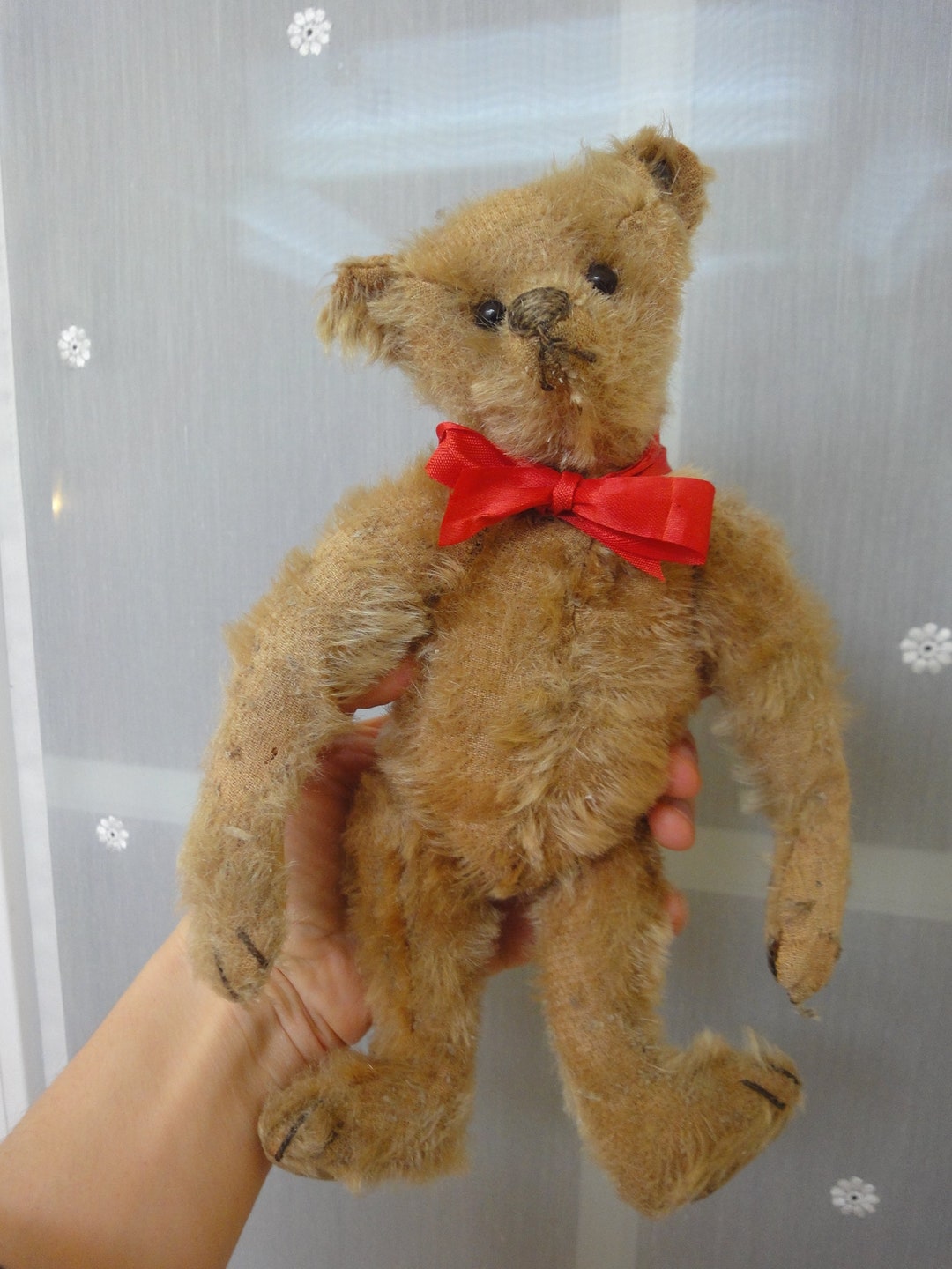 Antique Steiff Teddy Bear Around 1920 With Steiff Button Mohair Shoe ...