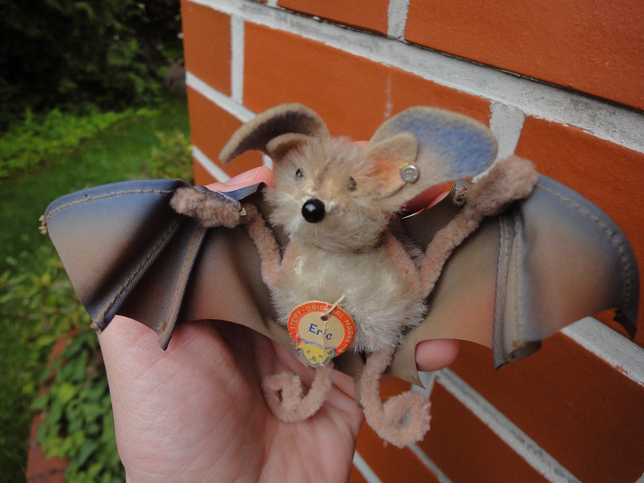 Old Steiff Animal Bat Eric Only 1960-1962 Steiff Button Sign Sweet - Etsy