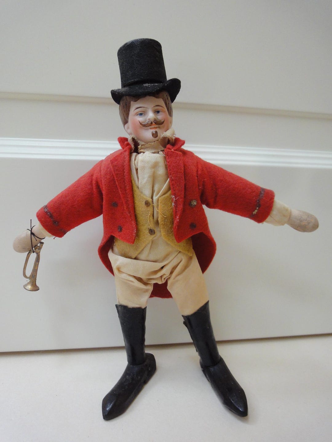 Antique Schoenhut Humpty Dumpty Circus Ringmaster Bisque Head Dated ...