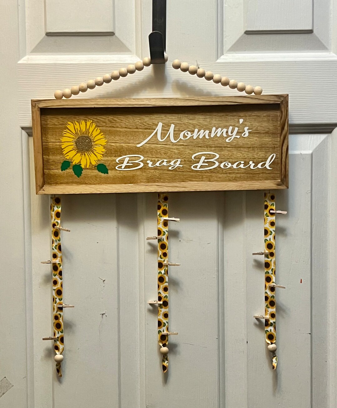 Mommy’s Brag Board, Wooden Sign, Wooden Picture Holder, Brag Board ...
