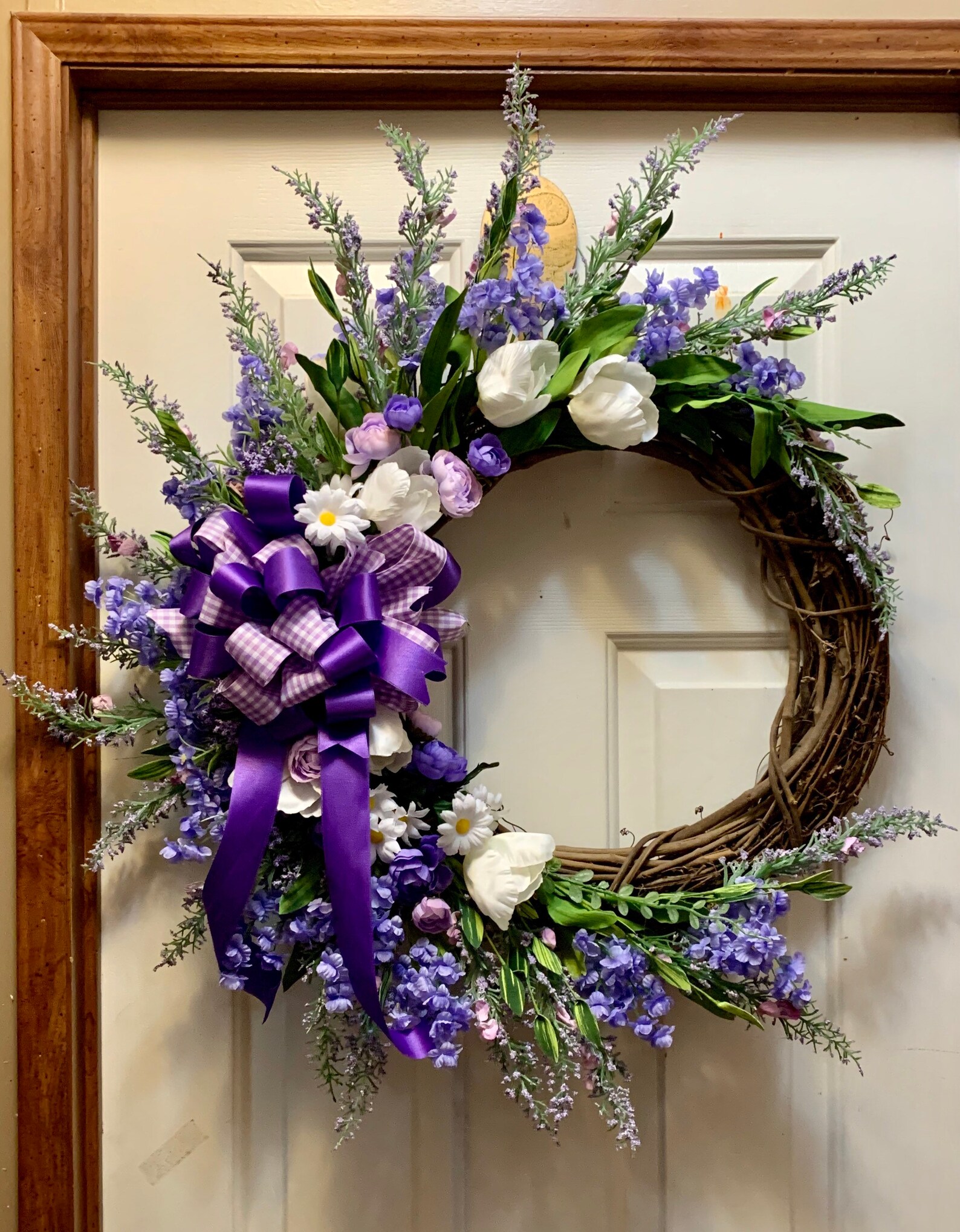 Spring Wreath, Spring Front Door Decor, Front Door Decor, Door Decor ...