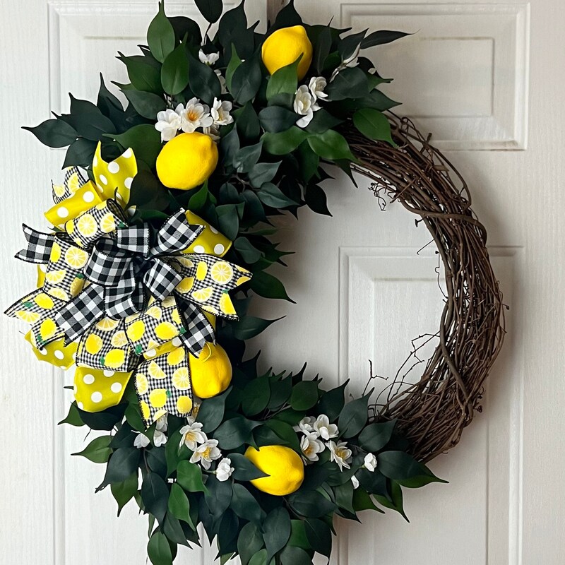 Lemon Wreath - Etsy