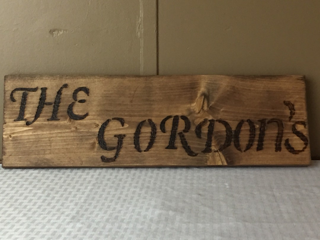 Wooden Engraved Name Sign, Custom Name Sign, Wedding Gift, Christmas ...