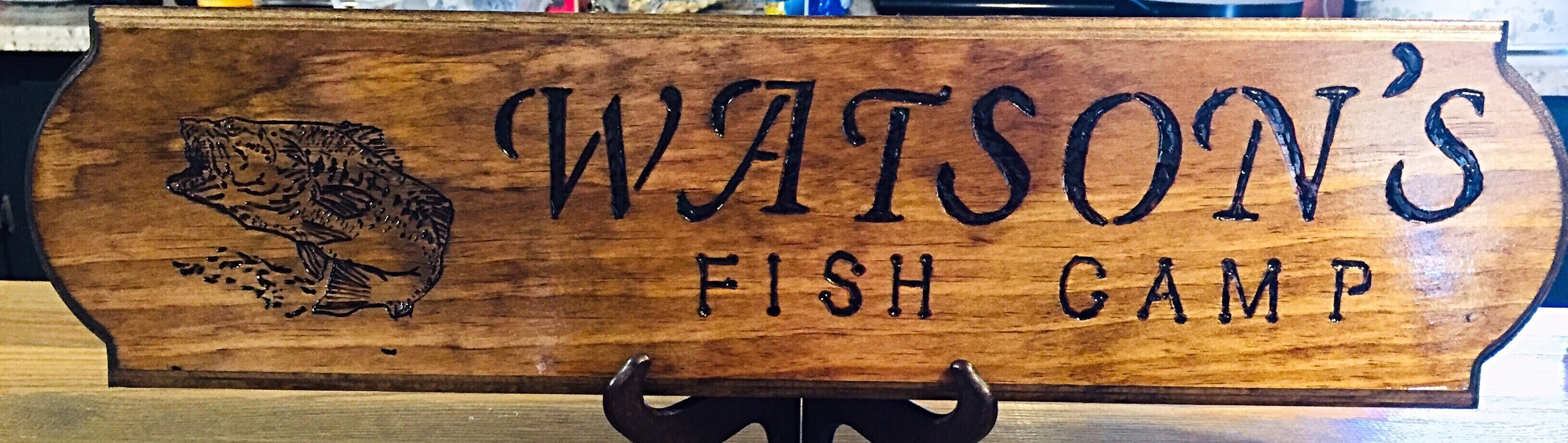 Fishing Sign Wooden Custom Sign Wooden Decor Wooden Fish | Etsy
