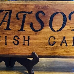 Fishing Sign, Wooden Custom Sign, Wooden Decor, Wooden Fish Camp Sign ...