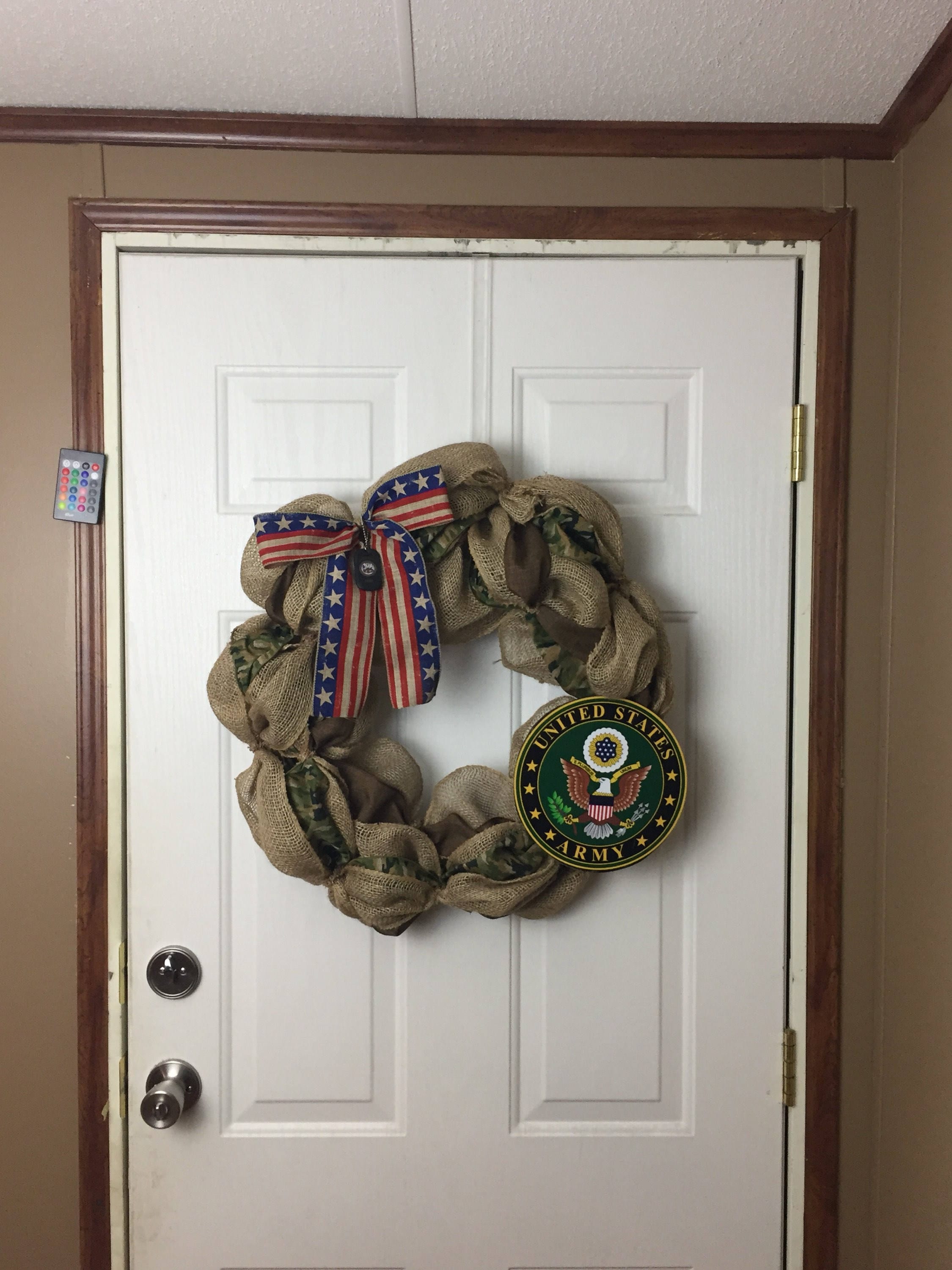 Burlap Wreath Military Wreath Patriotic Wreath Everyday | Etsy