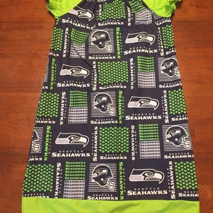 Custom Made Children's Team (seahawks) Dress - Sizes 12 Months to 7/8 ...