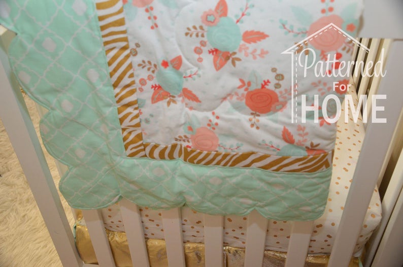 Scalloped DIY Crib Quilt PDF Sewing Pattern (FREE Video Tutorial!) - Etsy