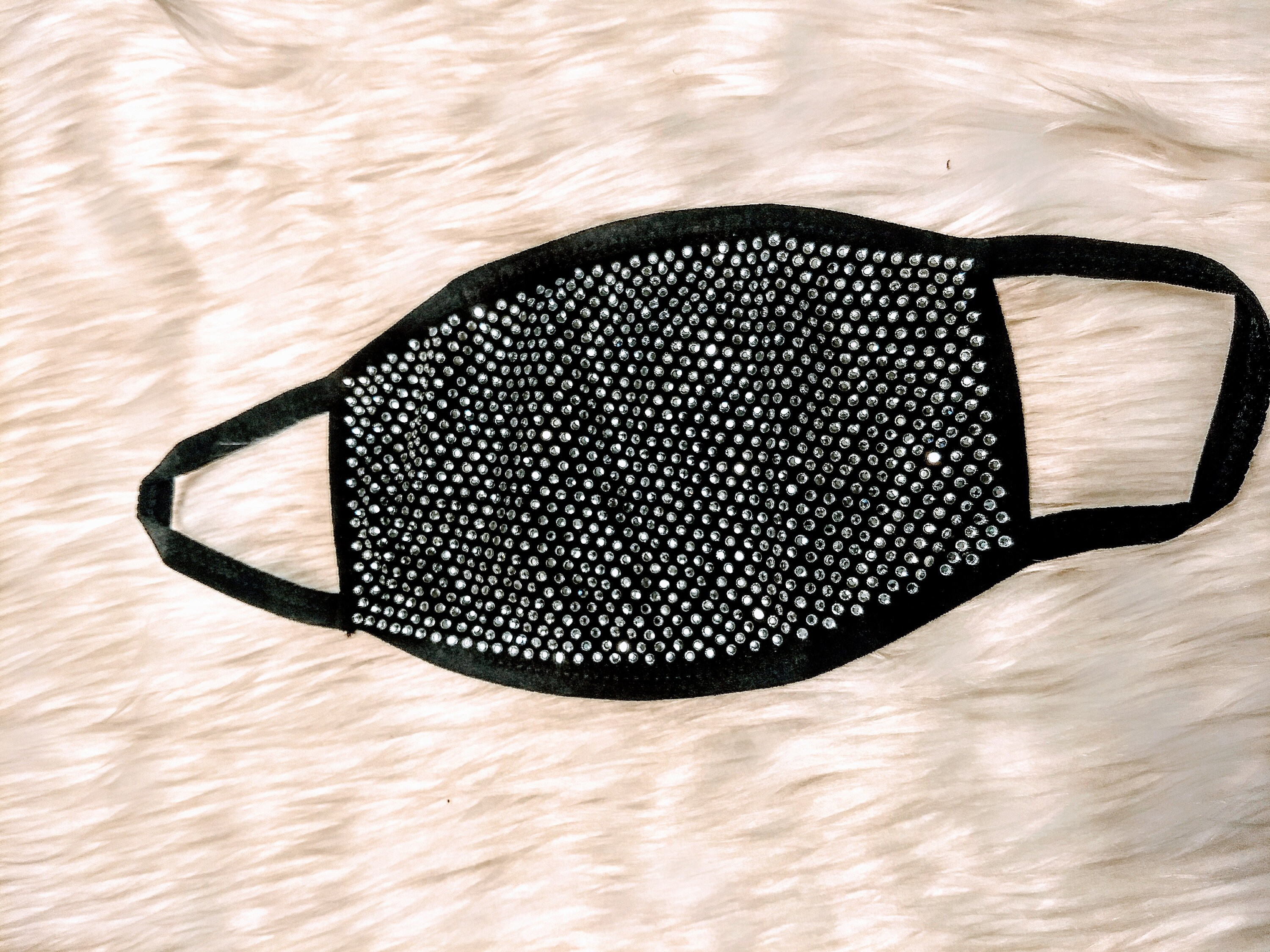 Rhinestone Fashion Face Cover - Etsy