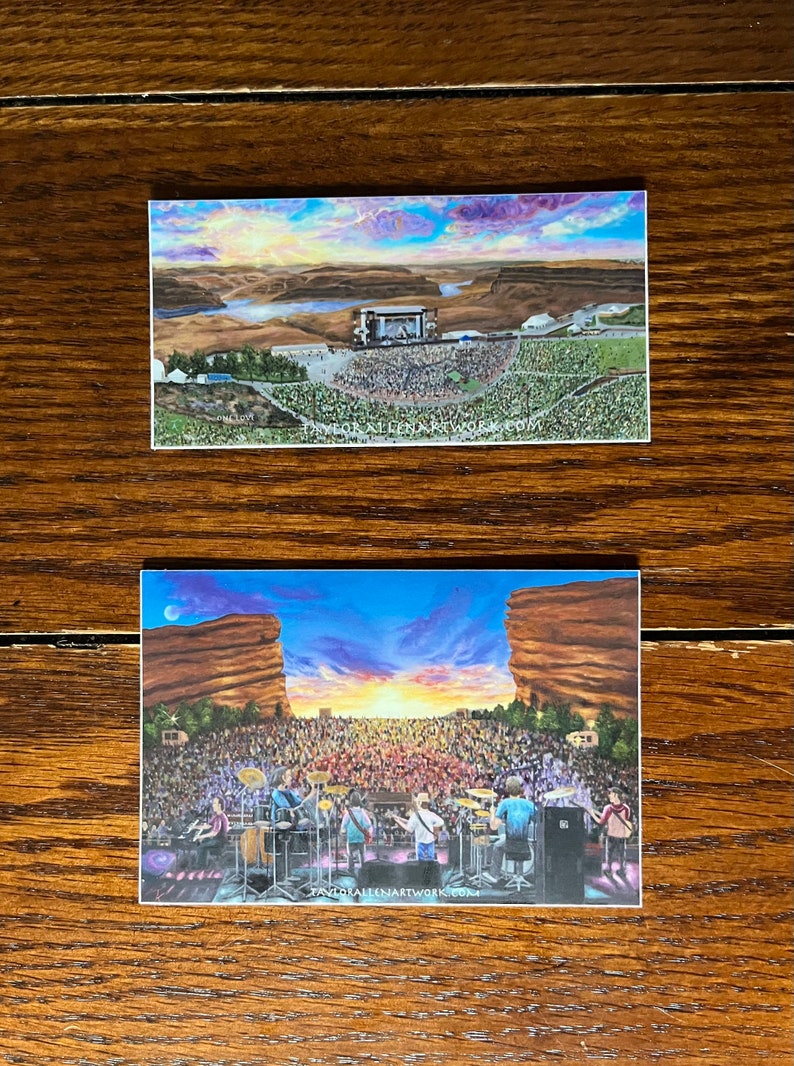 The Gorge & Red Rocks Amphitheatre Sticker Pack - Etsy