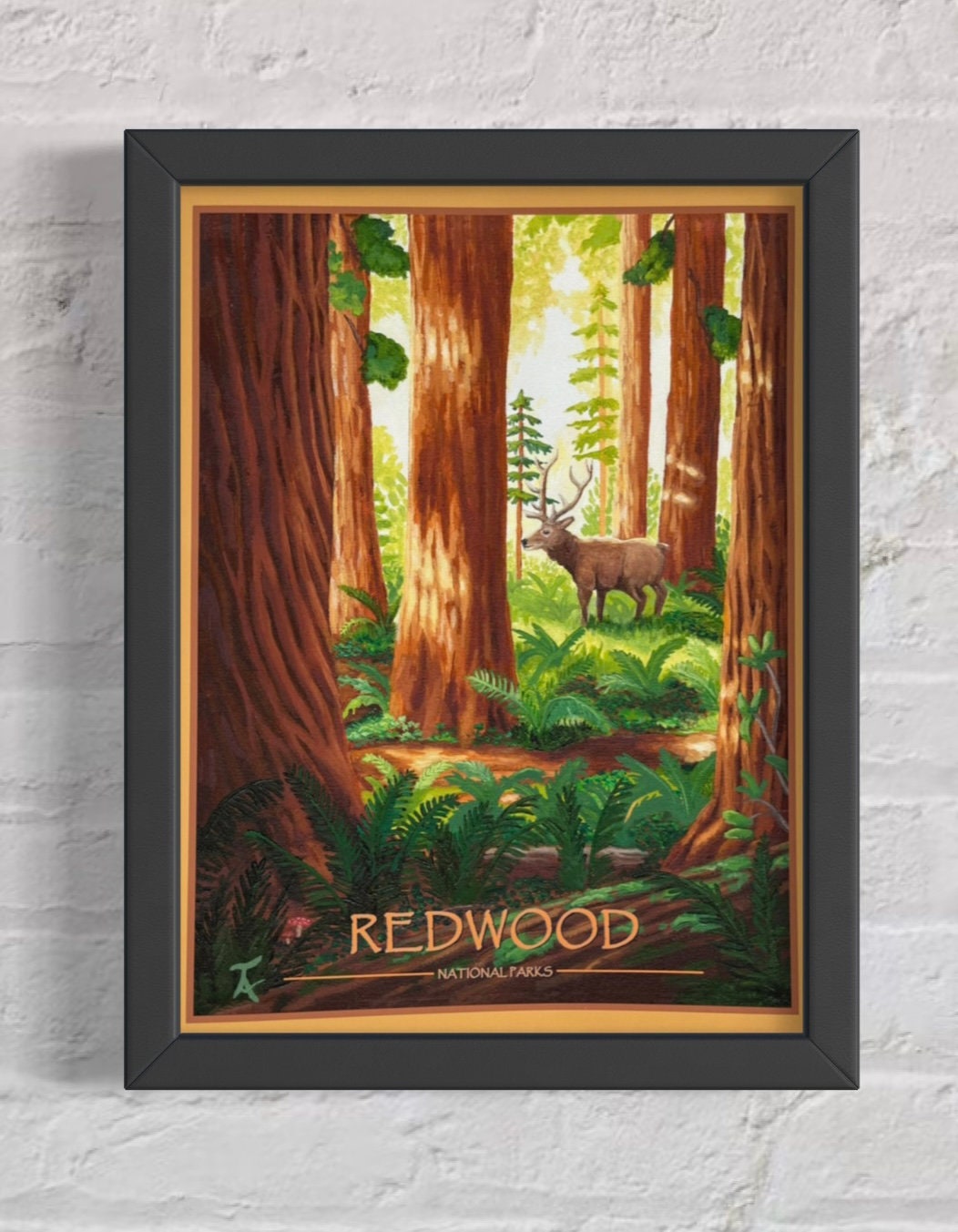 Redwood National Parks Poster - Etsy