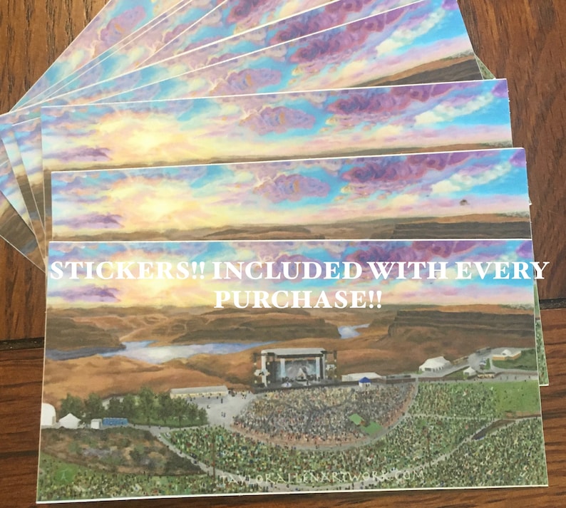 The Gorge Amphitheatre Fine Art Print - Etsy