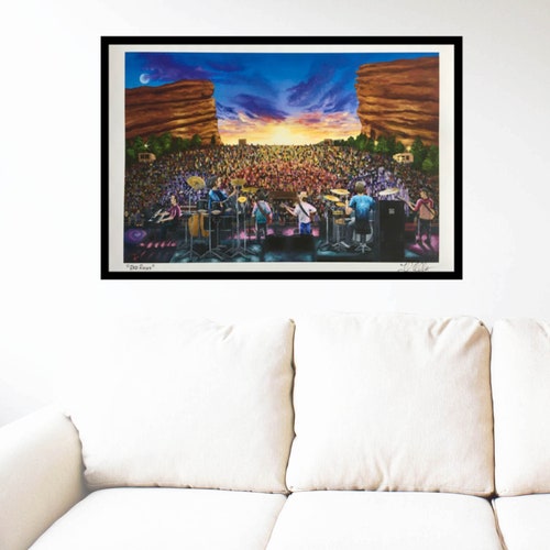 Red Rocks Amphitheater Poster Colorado Springs Print - Etsy
