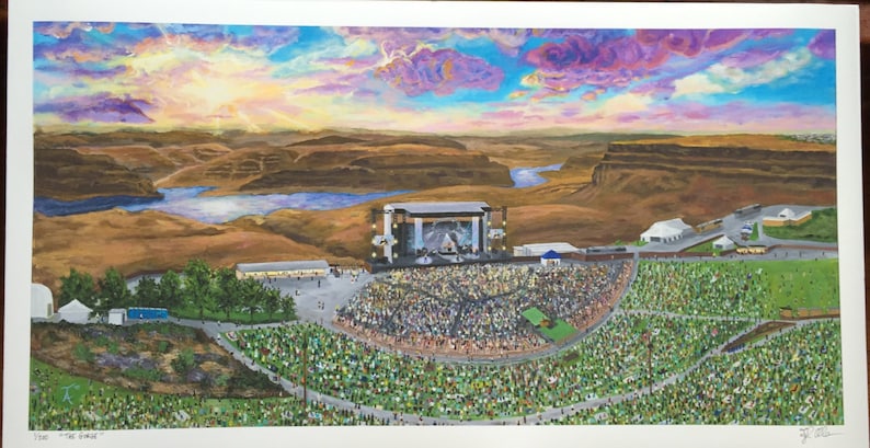 The Gorge Amphitheatre Fine Art Print - Etsy