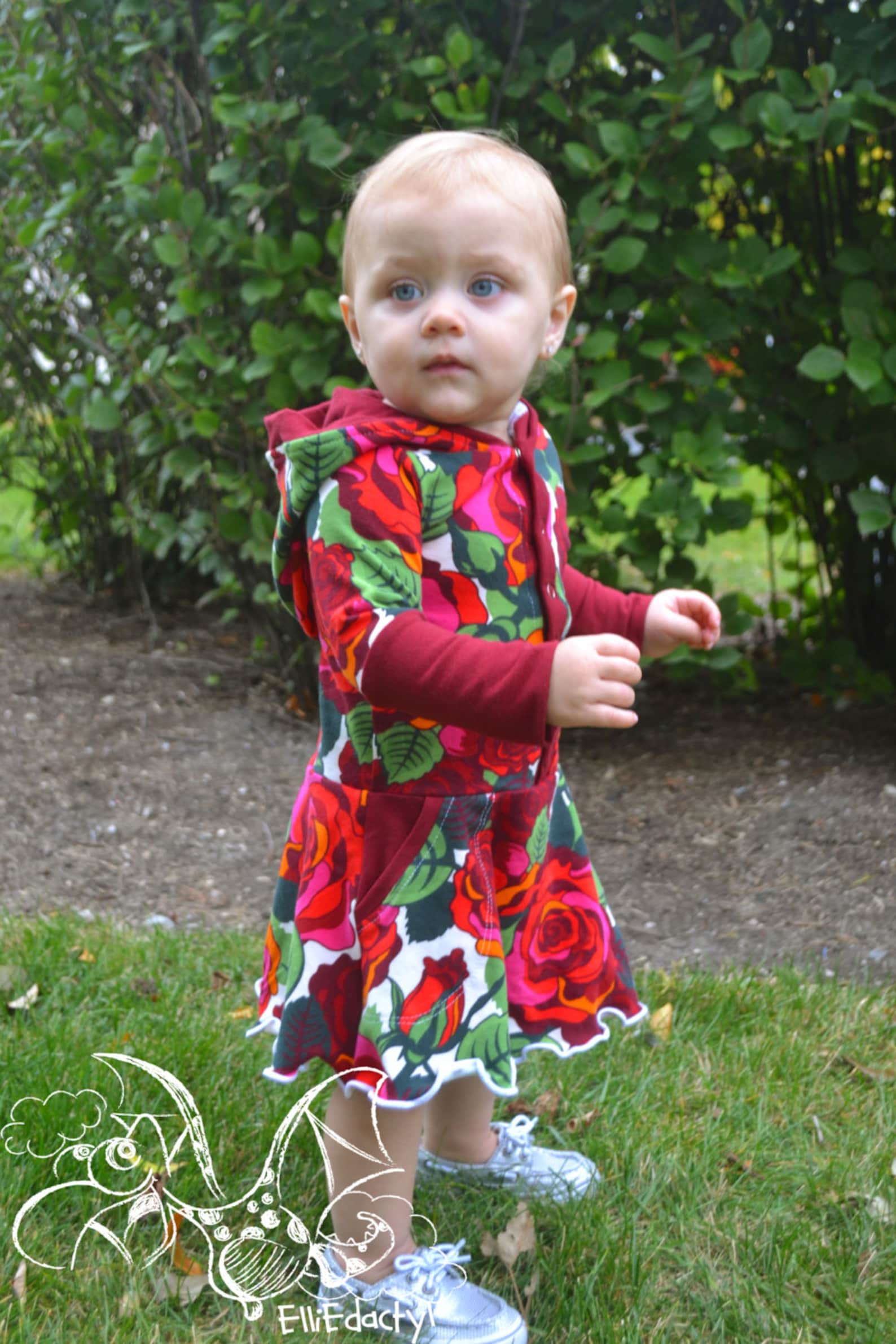 Lyra Hooded Dress PDF Pattern - Etsy Canada