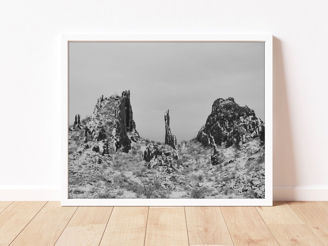 Terlingua Print: West Texas Snowy Landscape Photography - Etsy