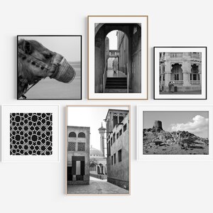 Doha, Qatar Print: Souq Waqif, Black and White Travel Photography - Etsy