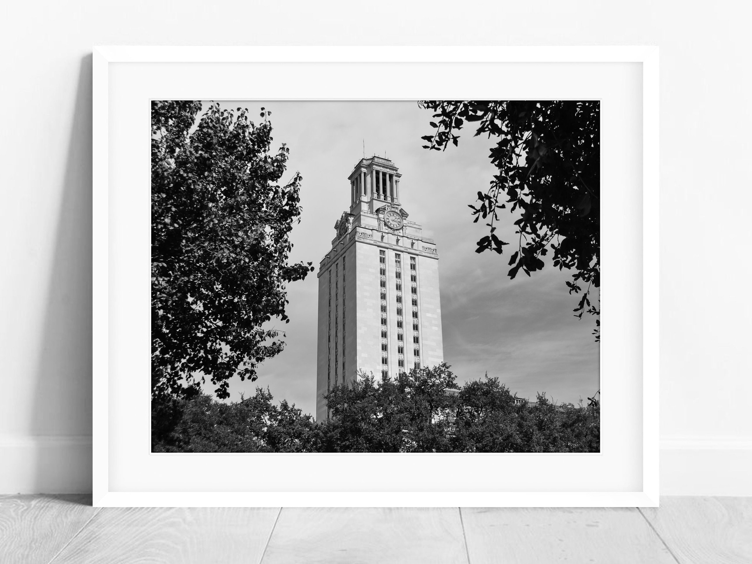 University of Texas Photography, UT Tower Print, Black and White Austin ...