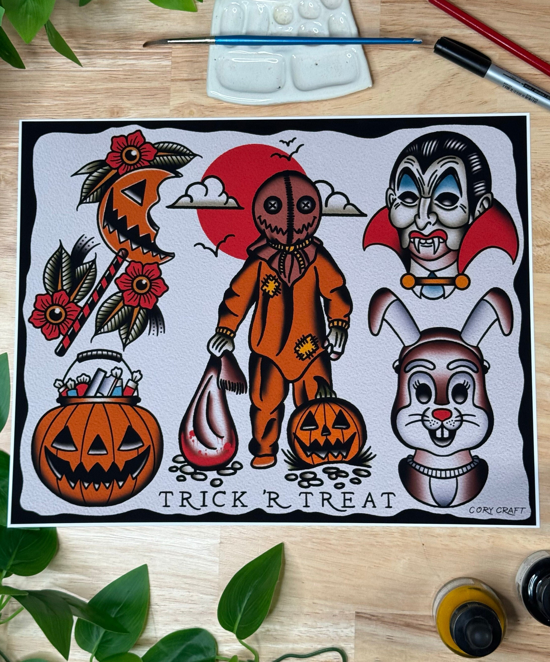 Sam Trick R Treat Tattoo