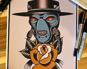 Cad Bane Tattoo - Etsy