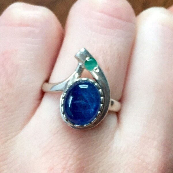 Blue Stone Ring - Etsy