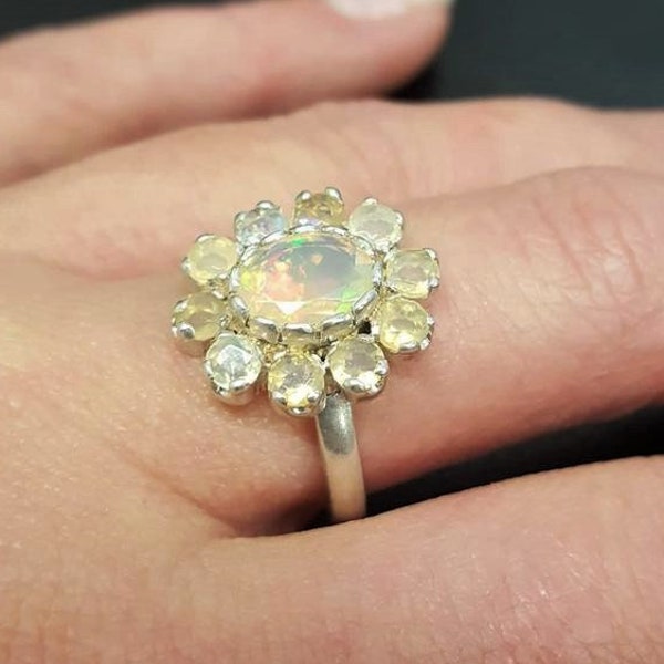 Fire Opal Ring - Etsy