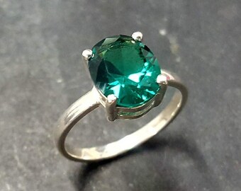 Green Promise Ring | Etsy