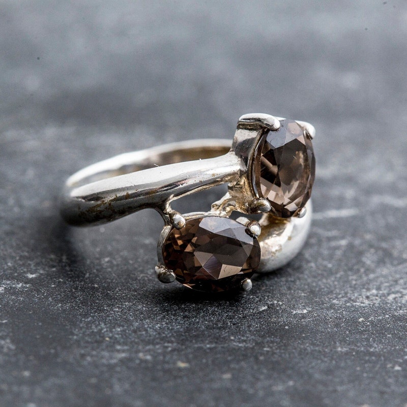 Brown Diamond Ring - Etsy