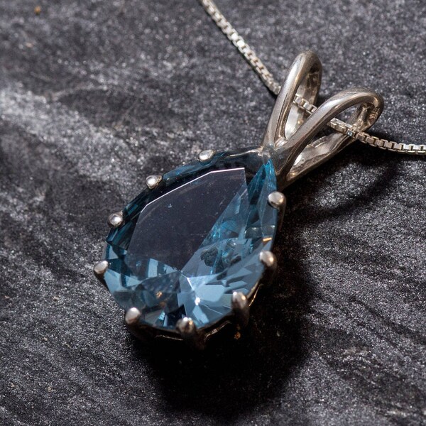 Blue Stone Pendant - Etsy