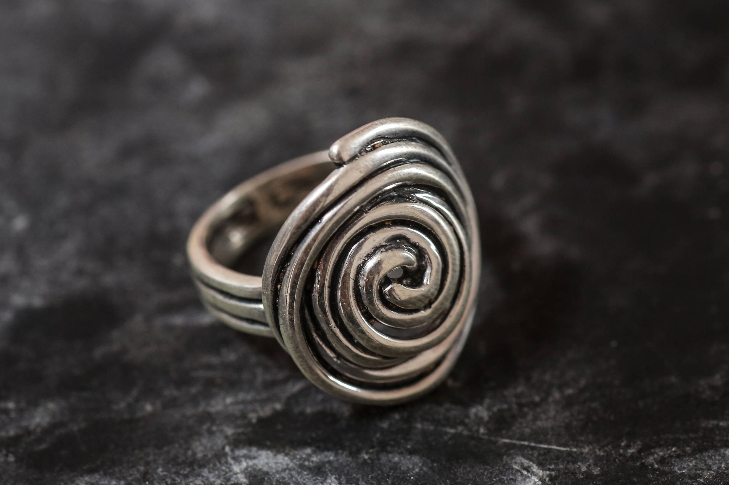 Silver Swirl Ring String Ring Solid Silver Ring Infinity - Etsy