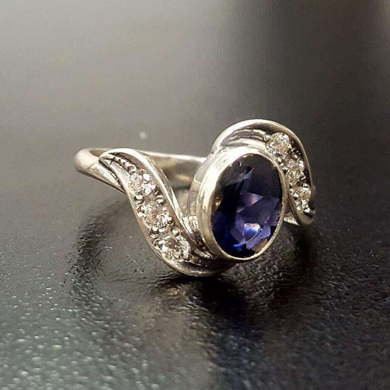 Iolite Ring - Etsy