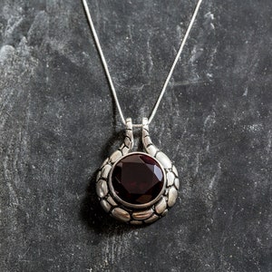 Large Ruby Pendant, Ruby Pendant, Big Ruby Pendant, Created Ruby ...
