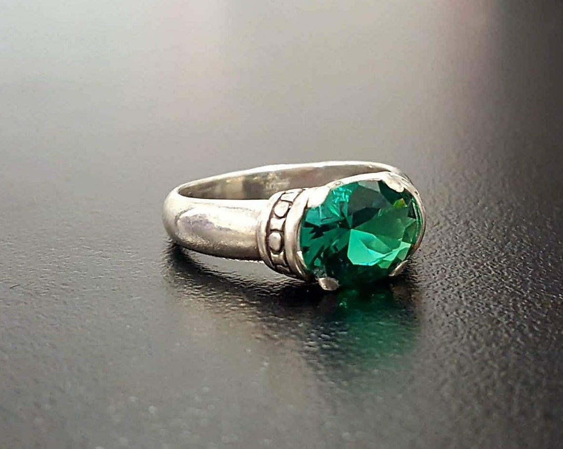 Emerald Ring Antique Ring Vintage Ring Antique Emerald | Etsy