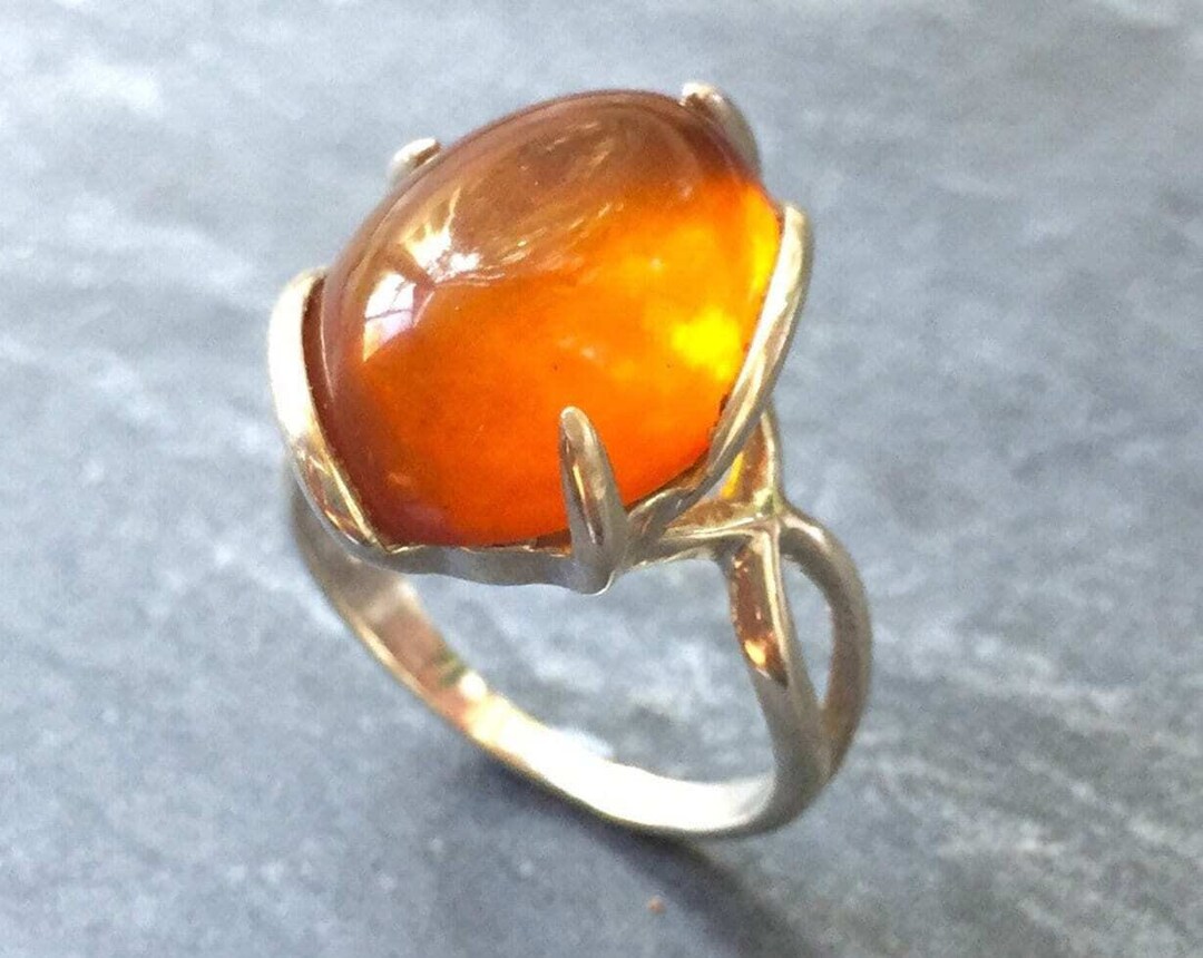 Amber Ring, Natural Amber, Vintage Rings, Antique Rings, Taurus ...