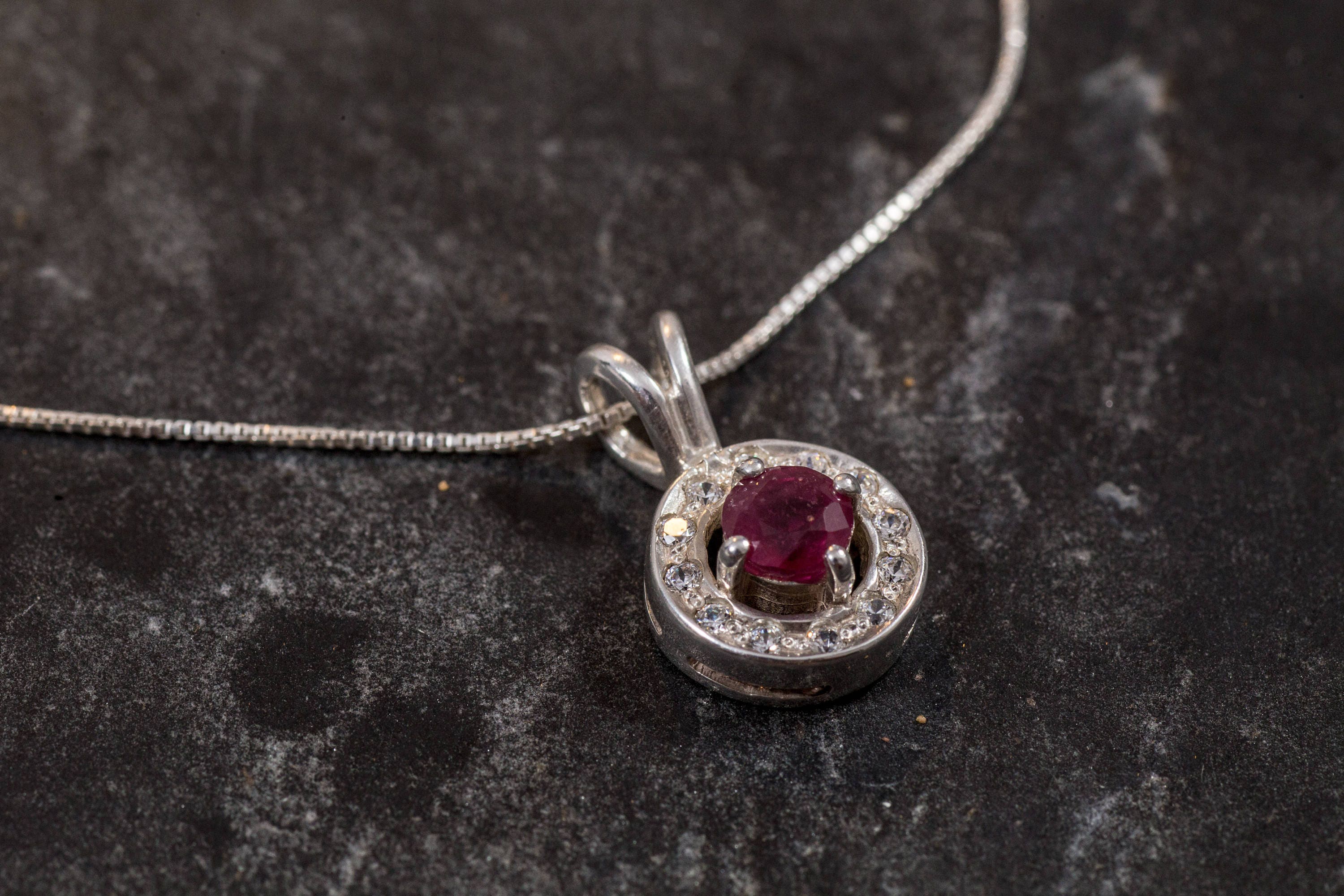 Ruby Pendant Natural Ruby Pendant Real Ruby July - Etsy Australia