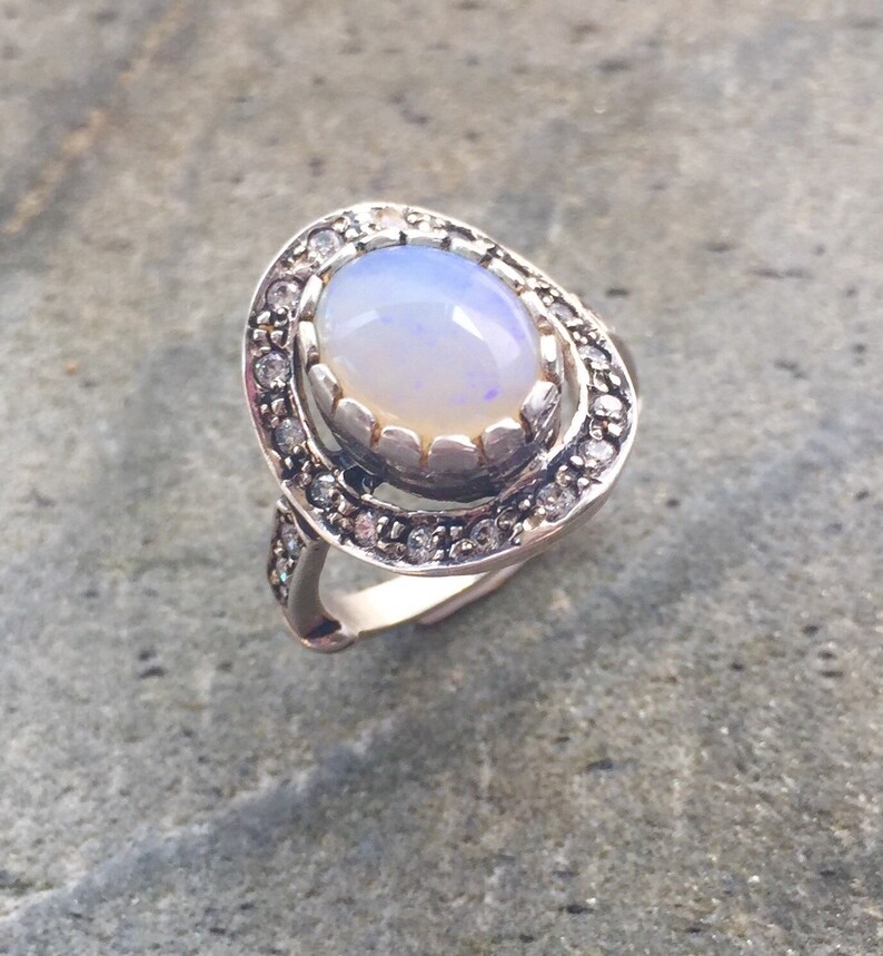Opal Ring Natural Opal Ring Australian Opal Natural Opal - Etsy UK
